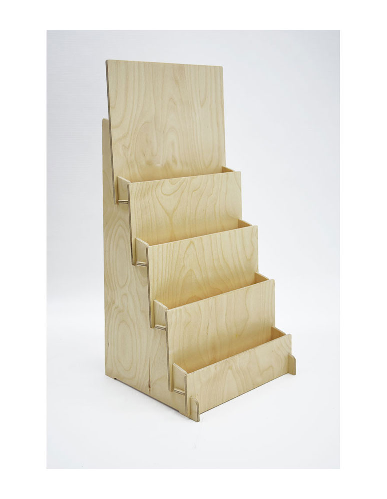 Counter Wooden Racks - Large Greeting Card Display, Counter Top 4 Tier ...