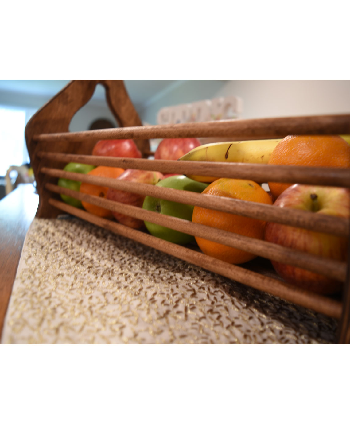 Counter Wooden Racks - Wooden Caddy, Fruit Storage Basket, Kitchen Food ...