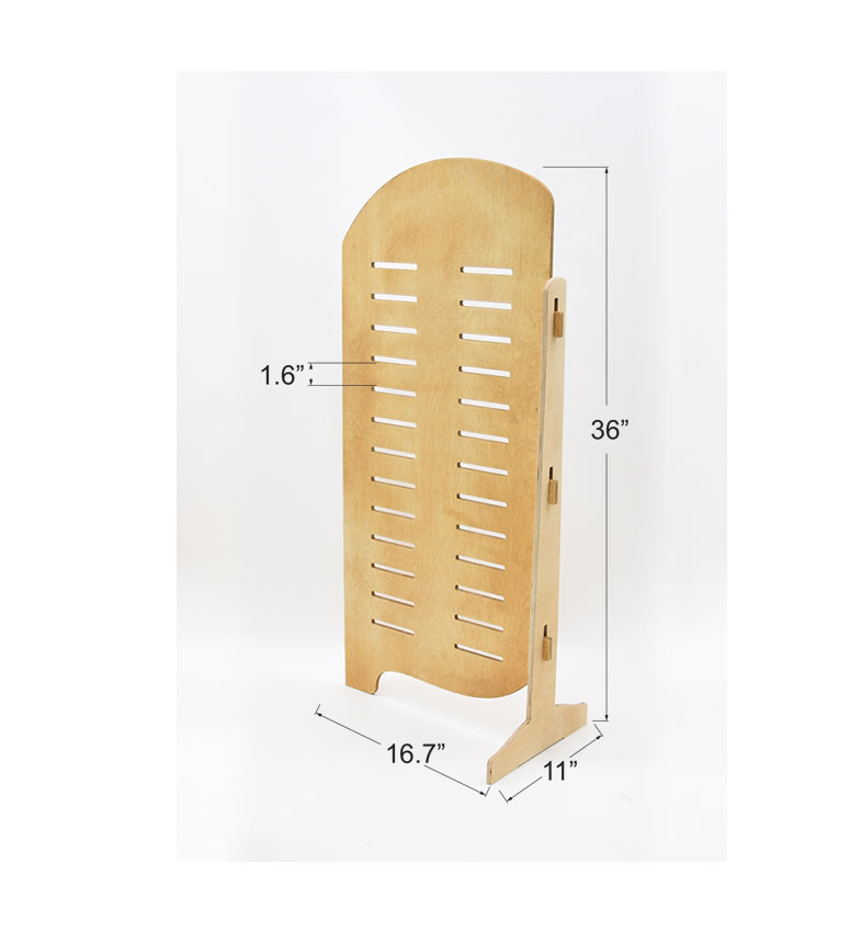 Wooden Retail Displays - Double-Sided Retail Display Stand with 10-tier ...