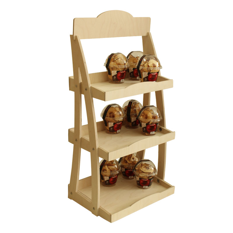 Counter Wooden Racks - 3 Tier Table Top Display Rack 582